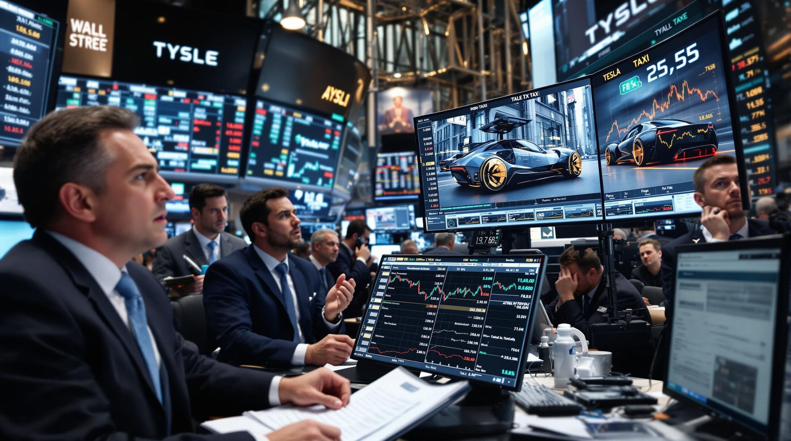 Tesla : Wall Street dubitative face aux ambitions de robo-taxis de Musk