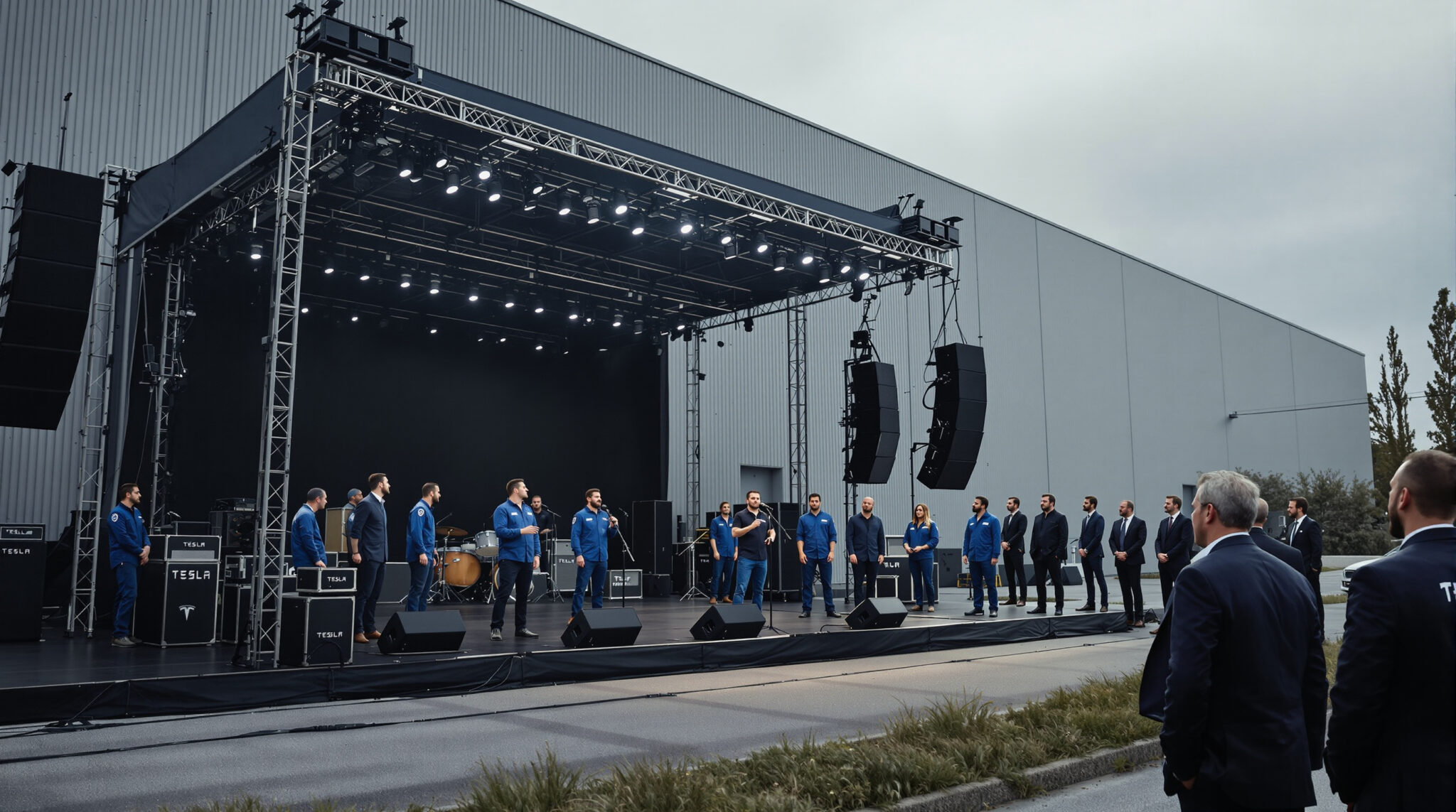 Tesla organise un concert controversé à la Giga Berlin avant le vote ...