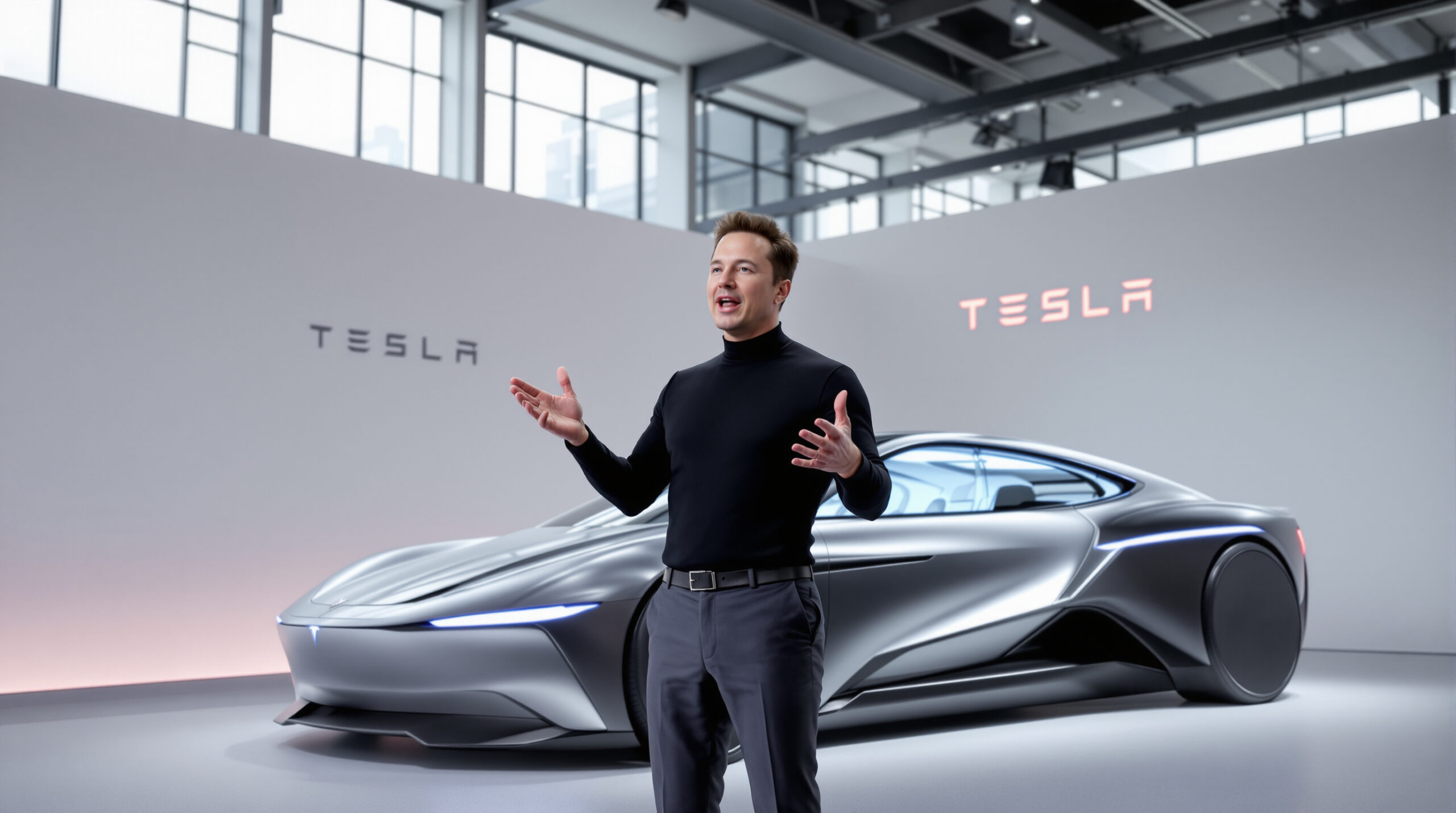 Elon Musk dévoile la Tesla révolutionnaire, plus cool qu’un monospace